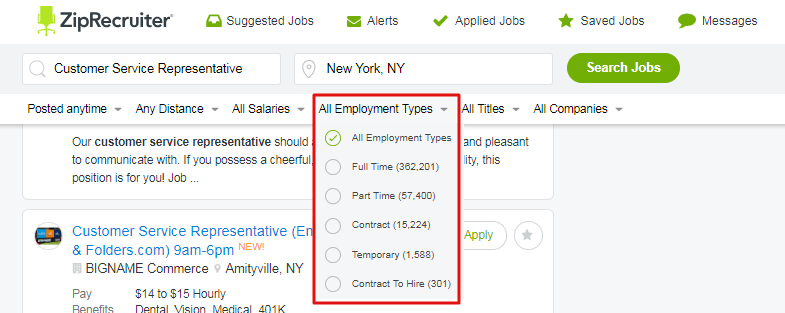 How To Use Filters in Your Job Searches