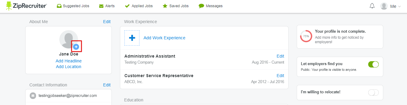 How To Add a Profile Photo