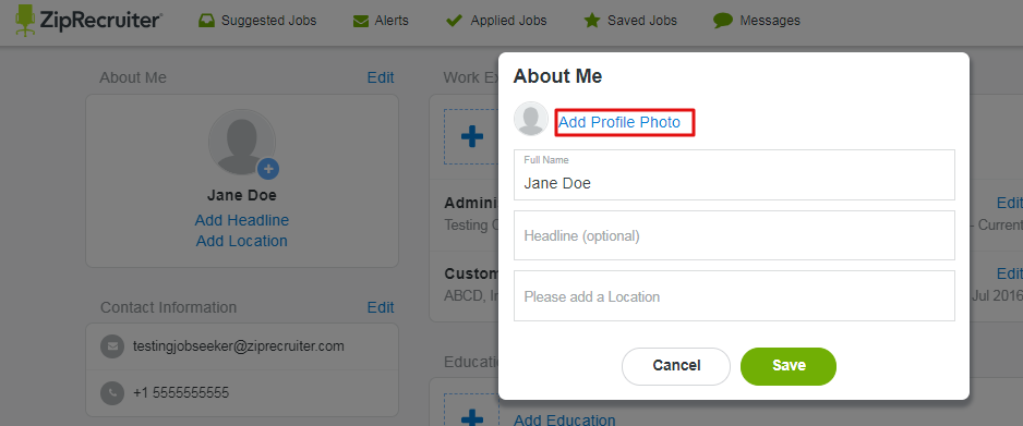 How To Add a Profile Photo