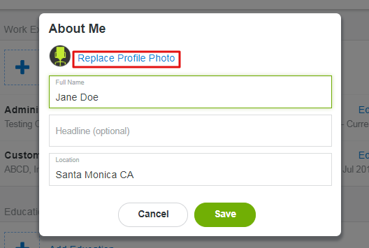How To Replace a Profile Photo