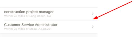 How to create a job alert from the Ziprecruiter iOS Mobile App