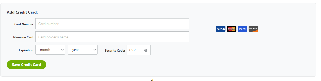 How to Update/Change Your Credit Card Information