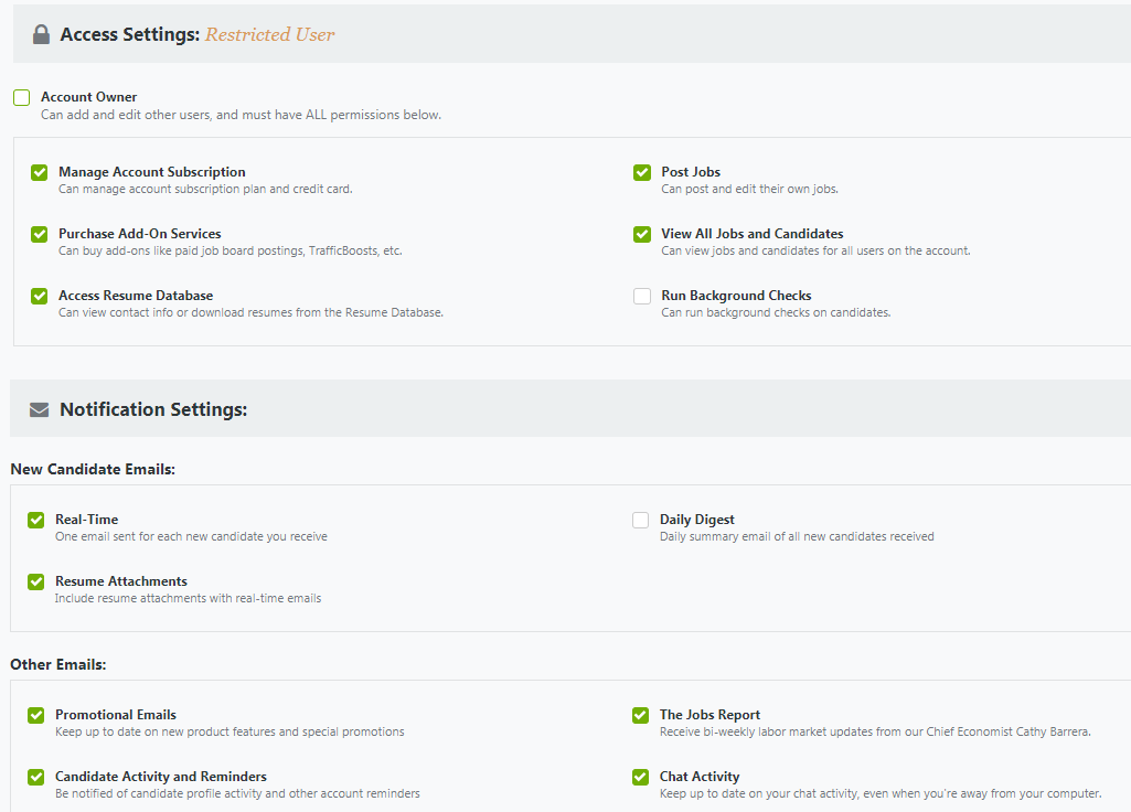 How to Update User Settings and Notifications