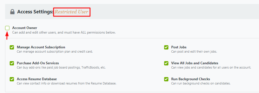 How to Place Restrictions on Users