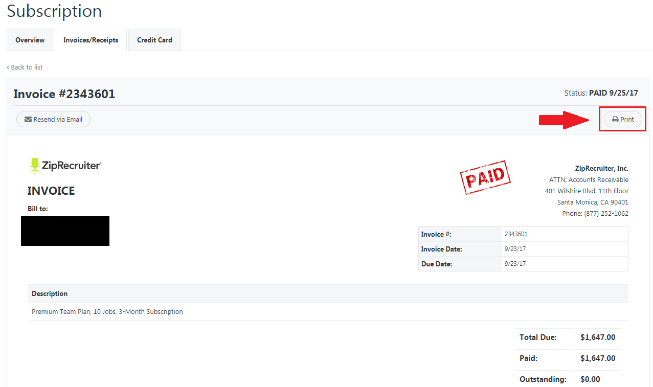 How to Print Your Invoices/Receipts