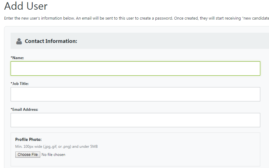 How to add a new user to your account