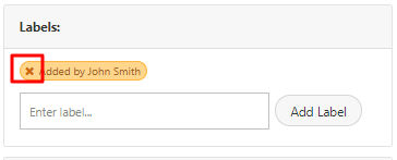 Can I delete a label?
