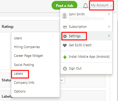 Can I delete a label?