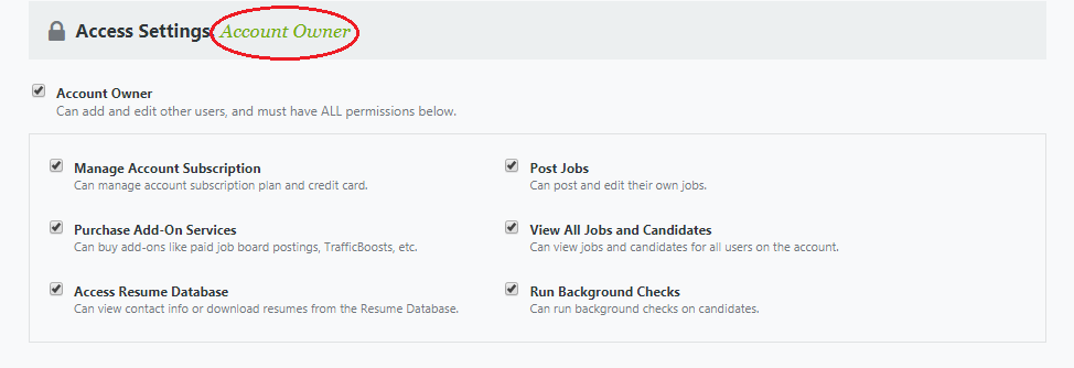 What’s the difference between "Account Owner" and "Restricted User"?